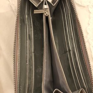 Bags | Gold Lisa Perry Love Wallet | Poshmark